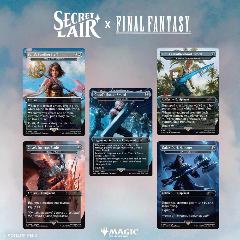 Magic the Gathering - Secret Lair x FINAL FANTASY: Weapons - Non-Foil – Many Realms