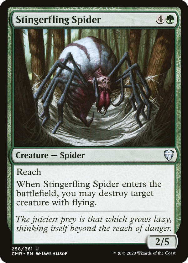 Stingerfling Spider (CMR-258) - Commander Legends – Many Realms