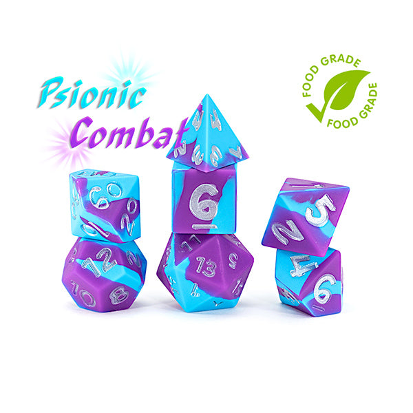 Psionic Combat - Anti-Stress - 7 Dice RPG Set – Many Realms