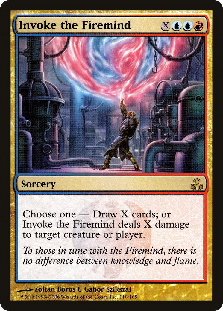 Invoke the Firemind (GPT-118) - Guildpact Foil – Many Realms