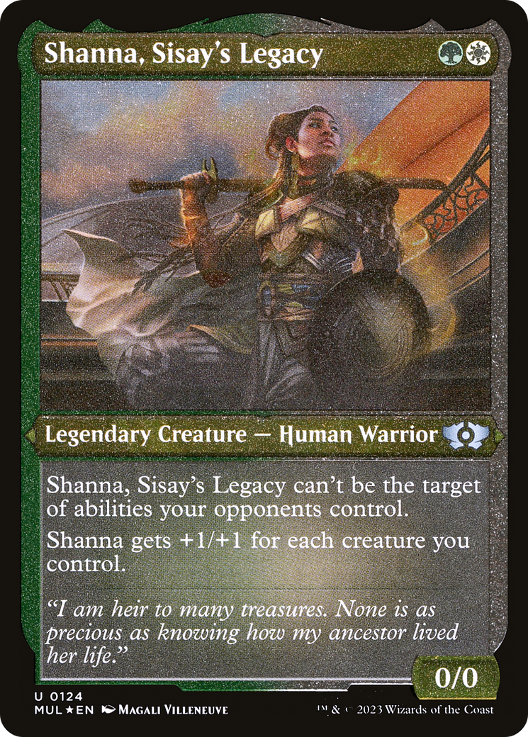 Shanna, Sisay's Legacy (MUL-124) - Multiverse Legends Etched Foil ...