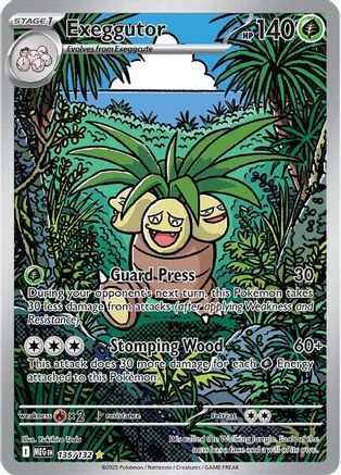 Exeggutor 135/132 - Holofoil ME01 Mega Evolution - Illustration Rare ...