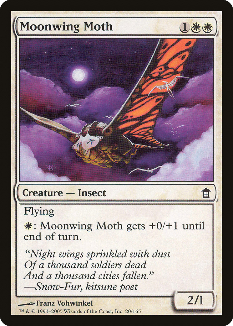 Moonwing Moth (SOK-020) - Saviors of Kamigawa Foil – Many Realms
